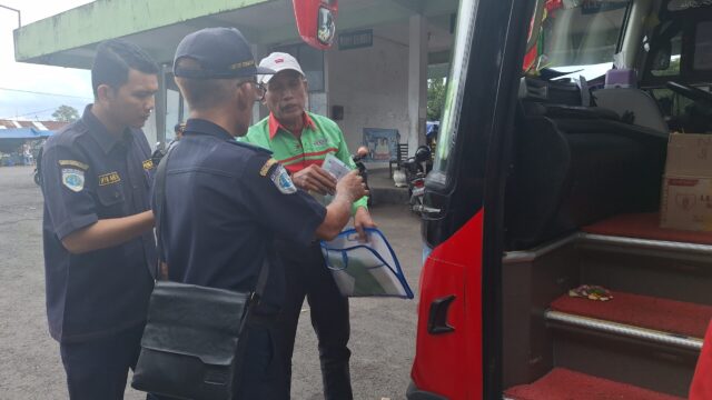 Jelang Mudik Lebaran 2024, Dishub Tabanan Lakukan Ramcek Bus