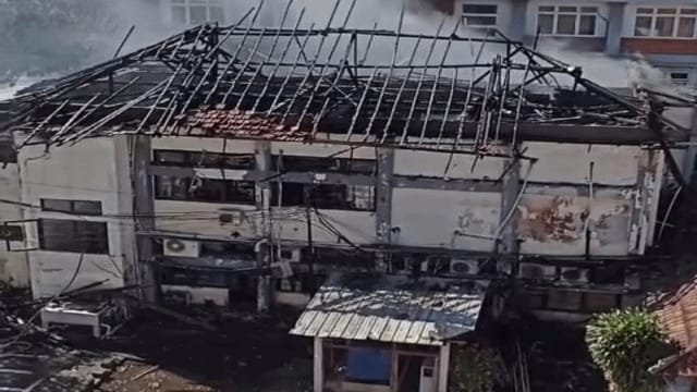 Gedung GDLN Unud Sudirman Terbakar, Diduga Akibat Korsleting Listrik